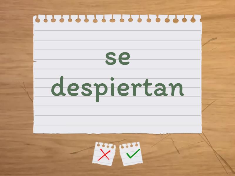 Verbos reflexivos - New verbs gr 12 - Flash cards