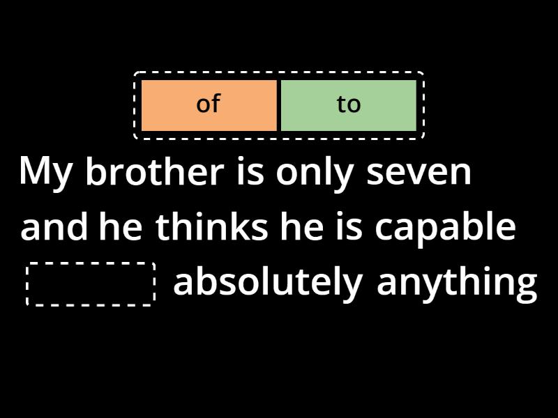 ADJECTIVE+PREP - Complete the sentence