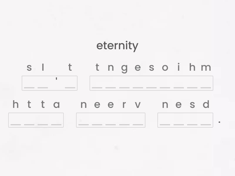 UNIT 5 VOCABULARY - Anagram