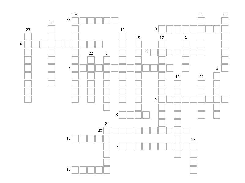 9 Feb 2024 Vocabulary test - Crossword