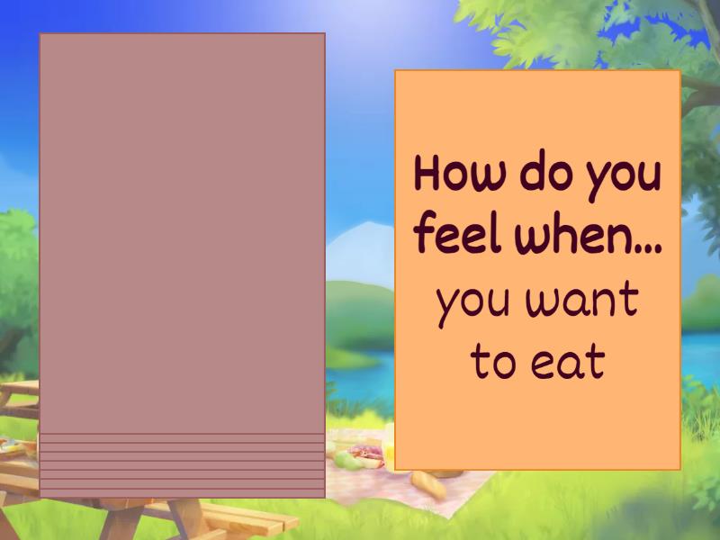 How do you feel when... - Speaking cards
