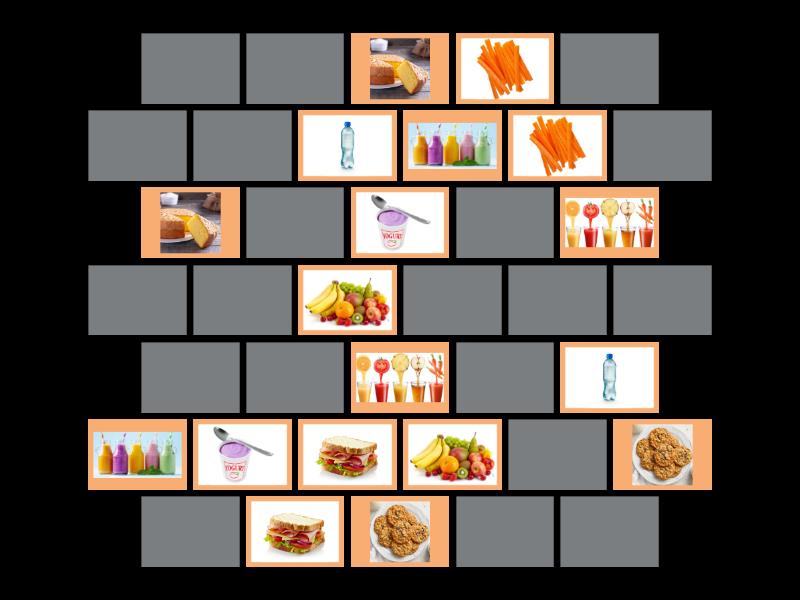 memory healthy food - Matching pairs