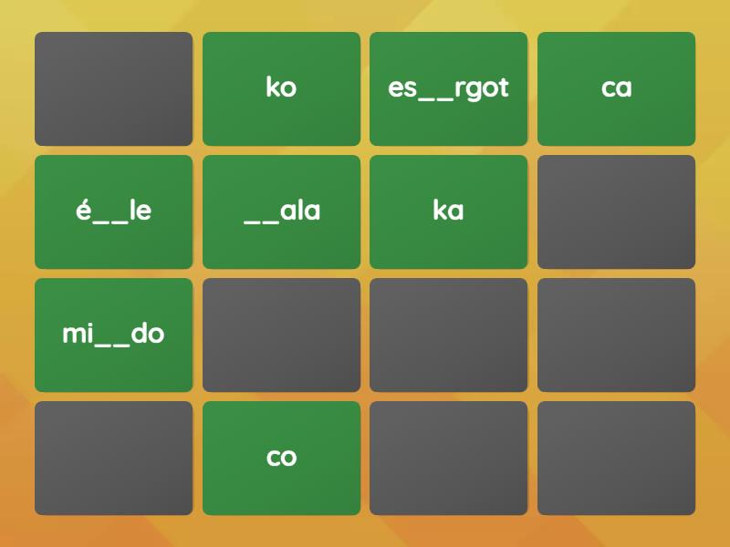 Memory des sons. - Parejas