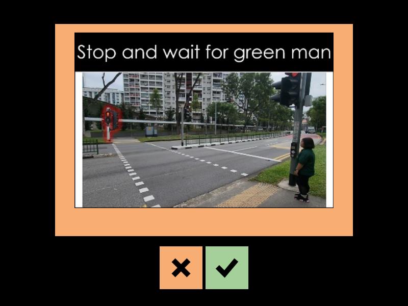 How to use traffic light - Flash cards