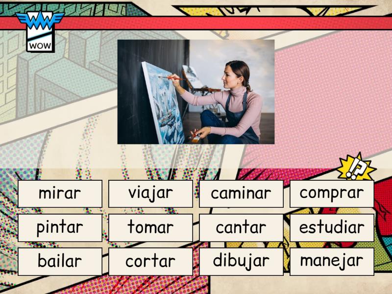 Verbos con -ar (regulares) - Find the match