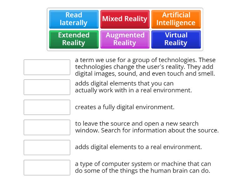 Revision of Keywords Module 2: Artificial Intelligence and Extended ...