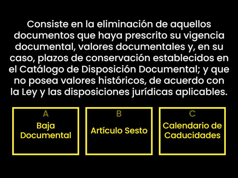 ¡El gran juego de la baja documental? - Quiz