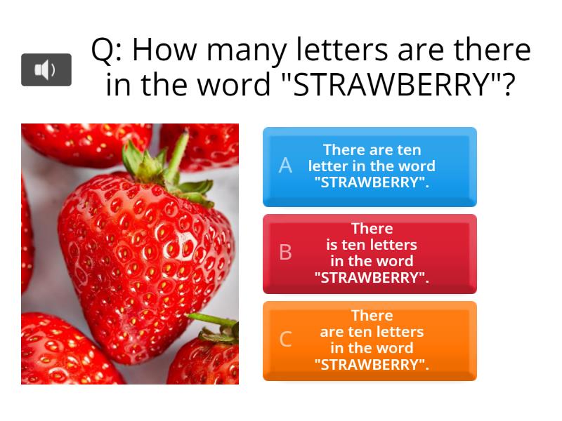 How many letters are there? - Cuestionario