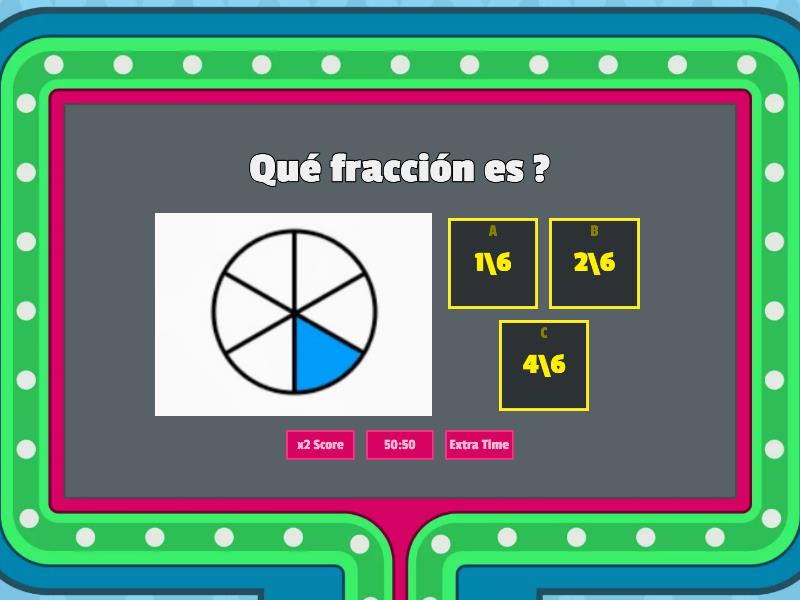 Identificar las Fracciones - Game show de TV