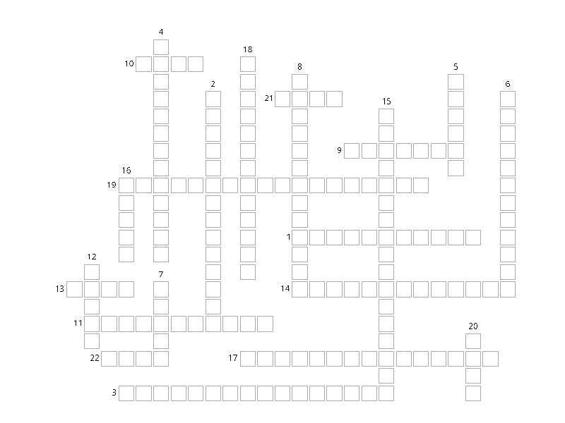 Solutions Upper 3A Voc - Crossword
