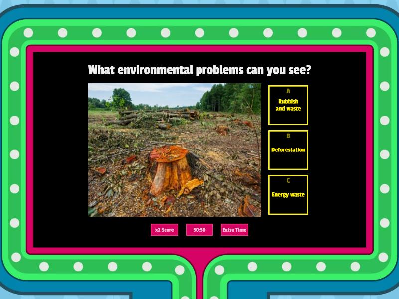 Environmental problems. - Gameshow quiz