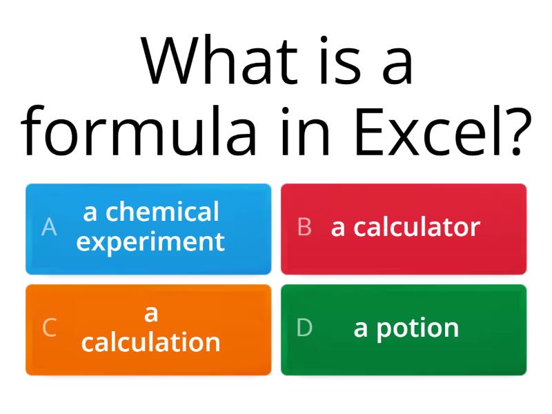 Formula Functions Cell Referencing Quiz