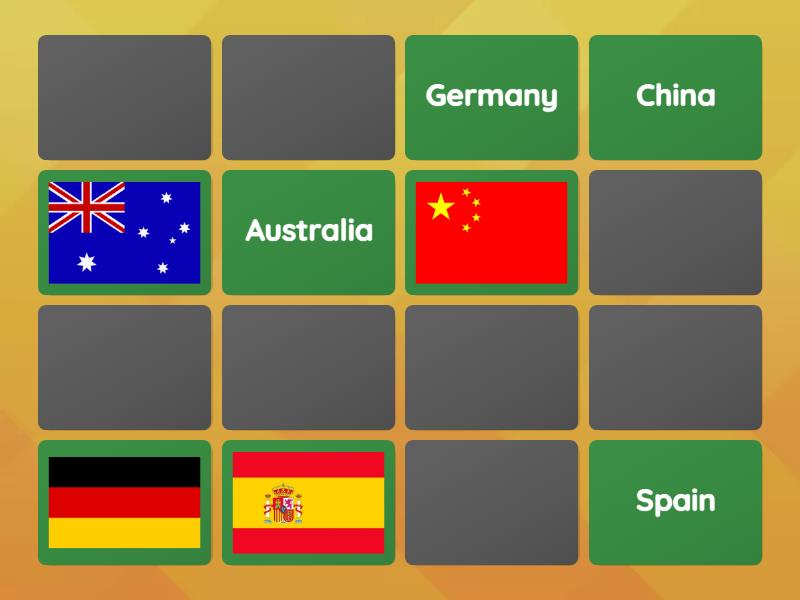 Country - Matching pairs