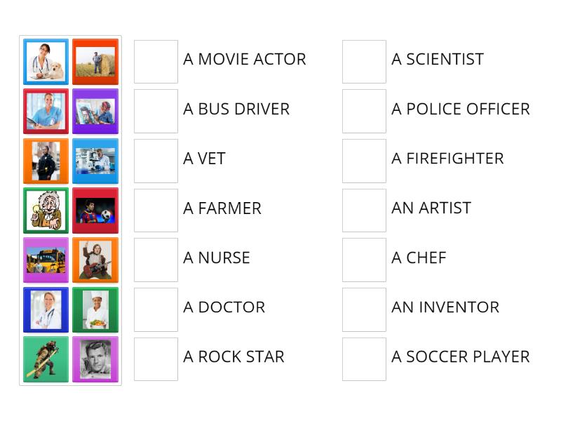 PROFESSIONS - Match up