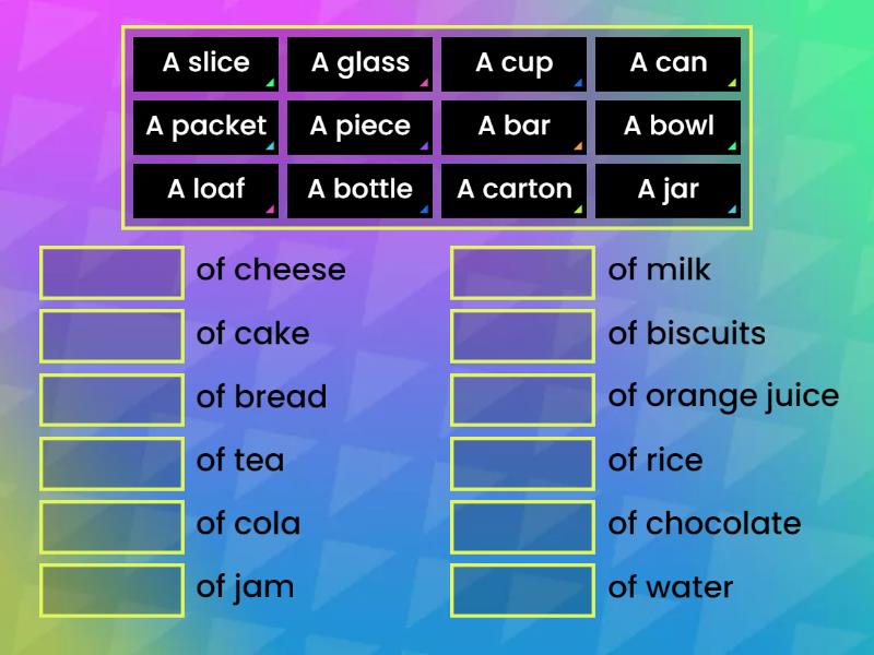 Quantifiers - Match up