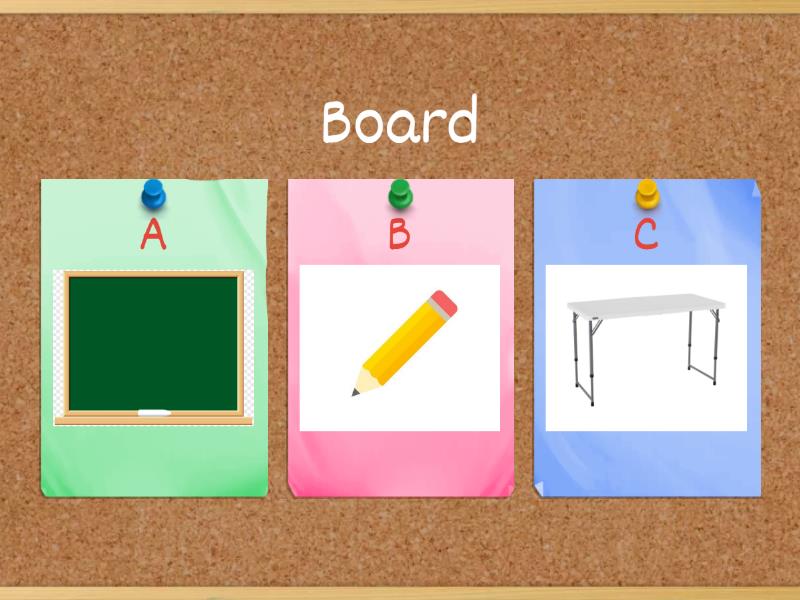 Classroom Objects - Quiz