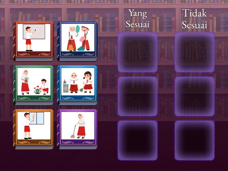 LKPD Gotong Royong di Lingkungan Keluarga - Group sort