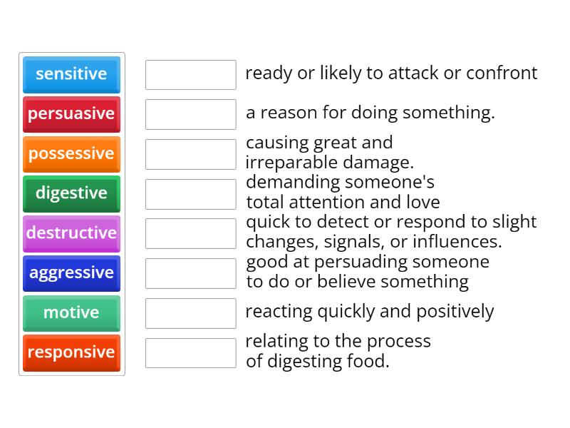 ive words - Match up