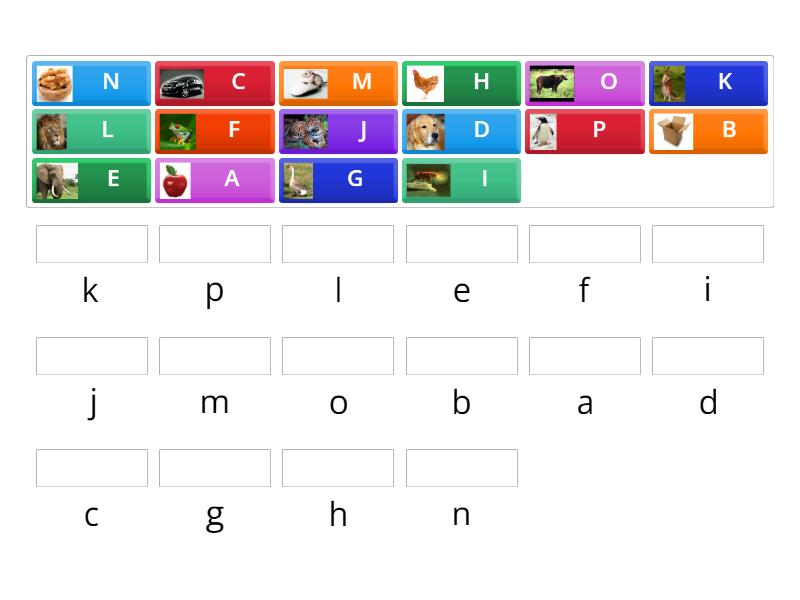 Alphabet A-P - Match up
