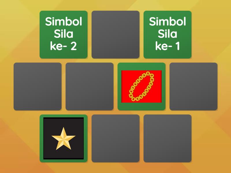 Simbol Sila Pancasila - Matching pairs