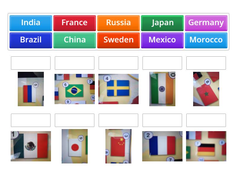 Counties flags - Match up