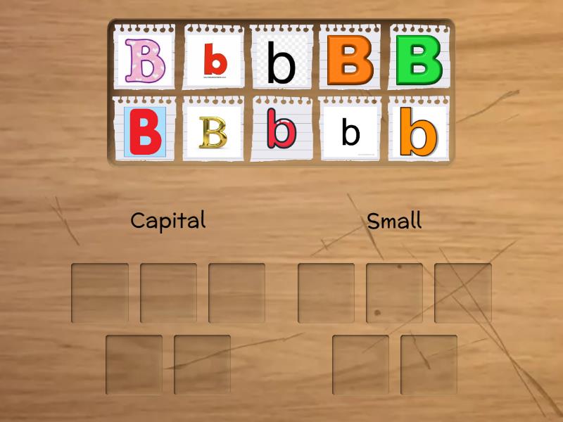 The letter (Bb) - Group sort