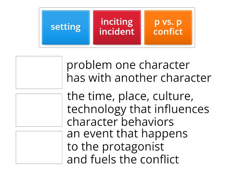 Literary Elements Grade 7 - Match up