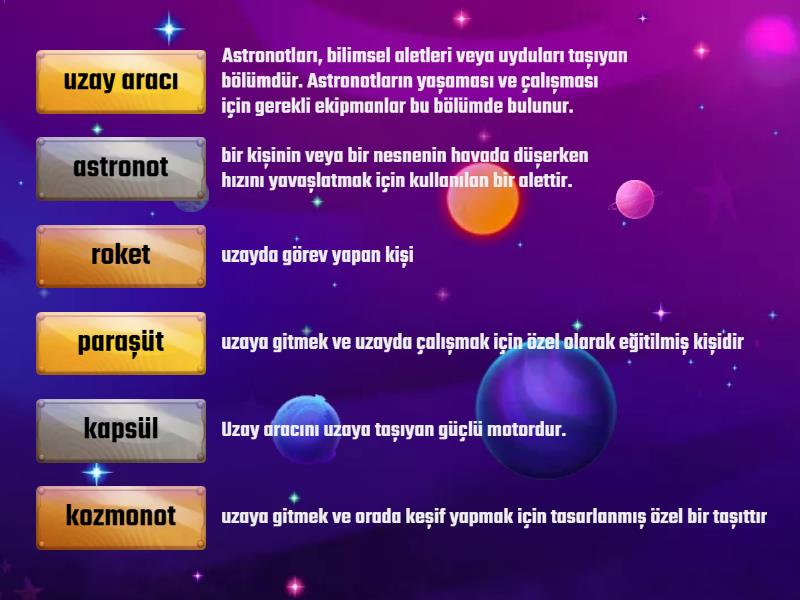 kelime anlam - Unscramble