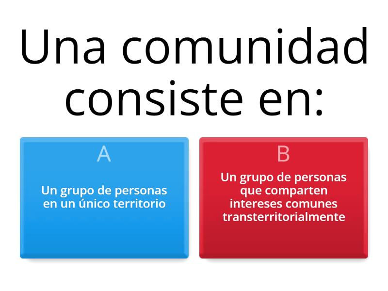 Escuela y Comunidad: Unidad N°1 - Quiz