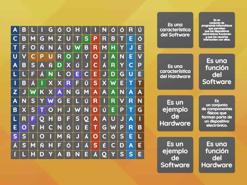 Hardware y Software - Wordsearch