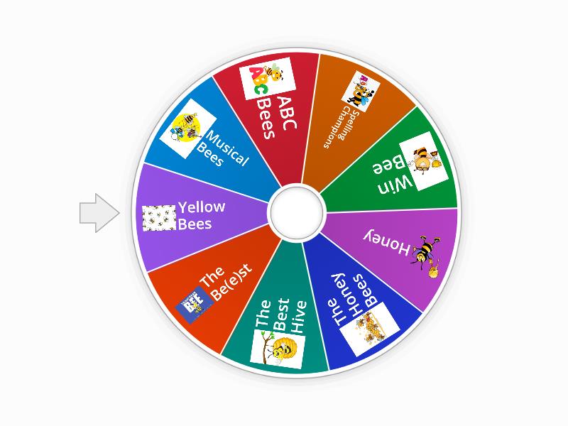 Spelling bee contest - Spin the wheel