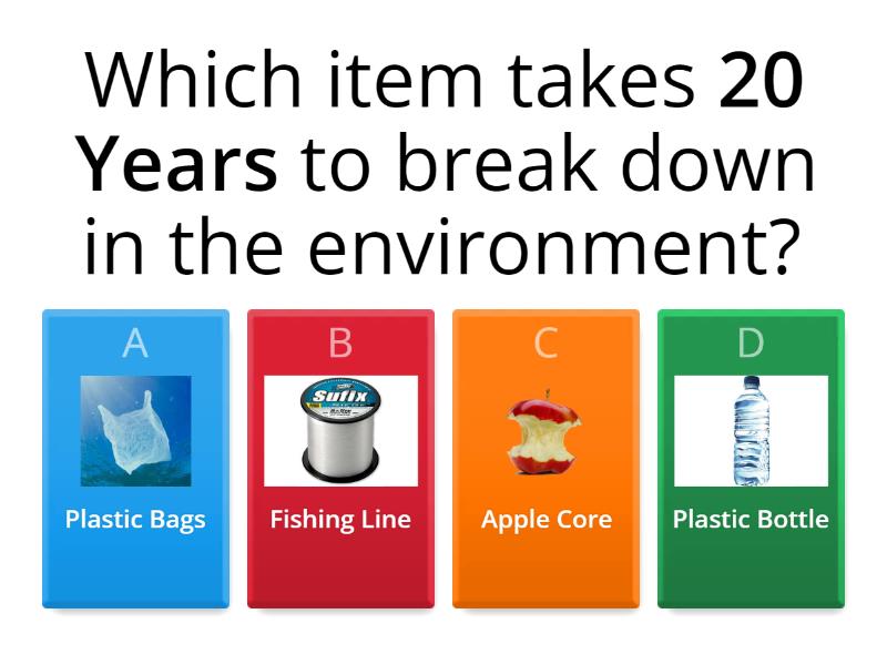 plastic pollution exercise - Quiz