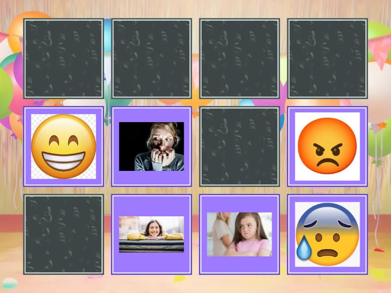 Identifica las Emociones - Combine os pares