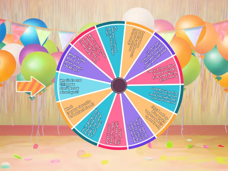 Funny icebreakers for Team building - Spin the wheel