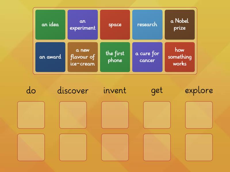 discoveries and inventions OET B1 - Group sort