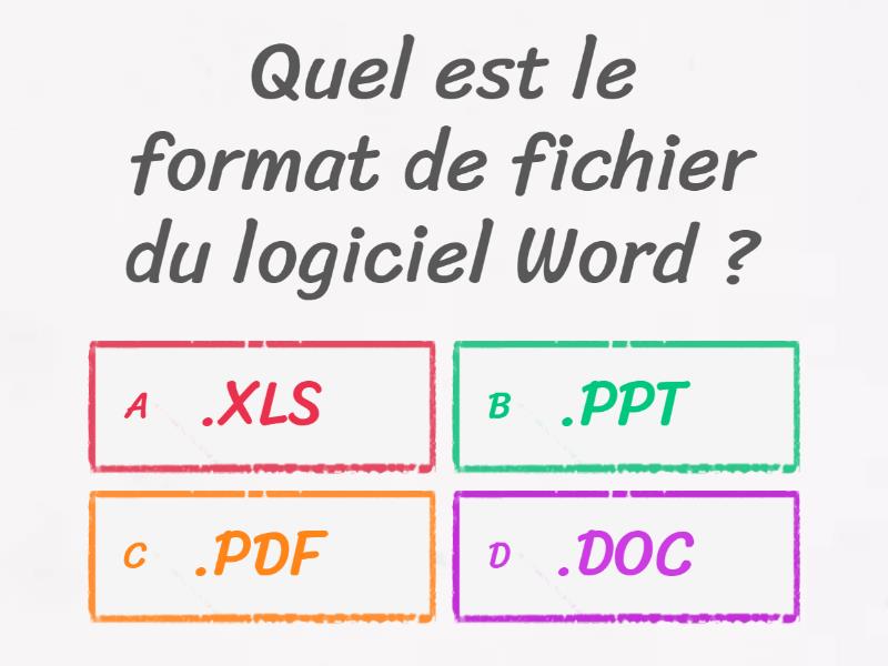 Evaluation fin de formation - Word Initiation - Quiz