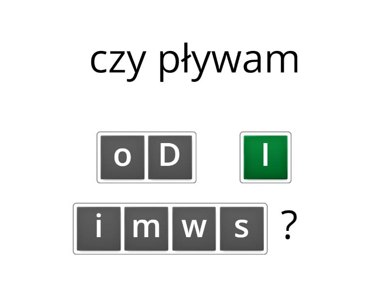 Present Simple - Anagram