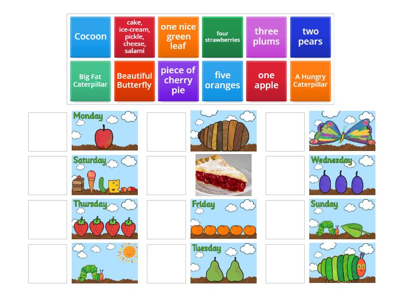 Mdes The Very Hungry Caterpillar - Match up