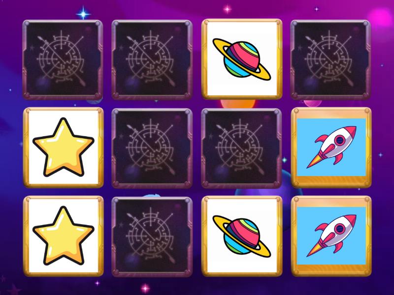 MEMORAMA JUEGO DEL ESPACIO - Matching pairs