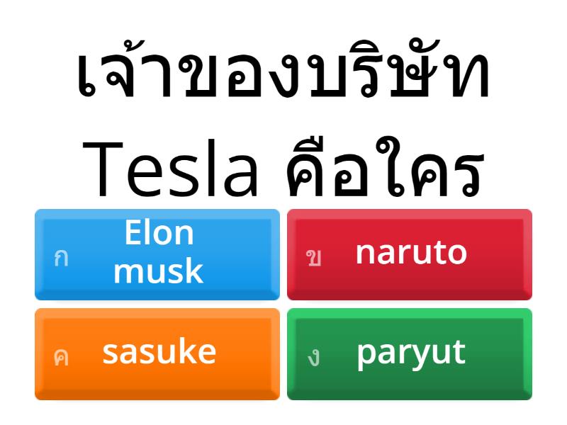 Tesla Quiz. - Cuestionario