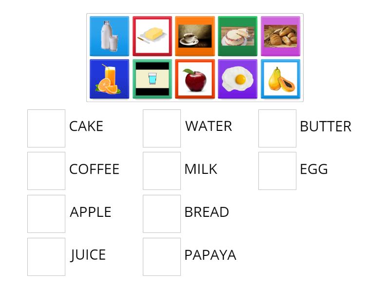 BREAKFAST - Match up