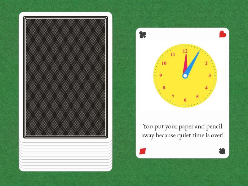 AM or PM - Speaking cards