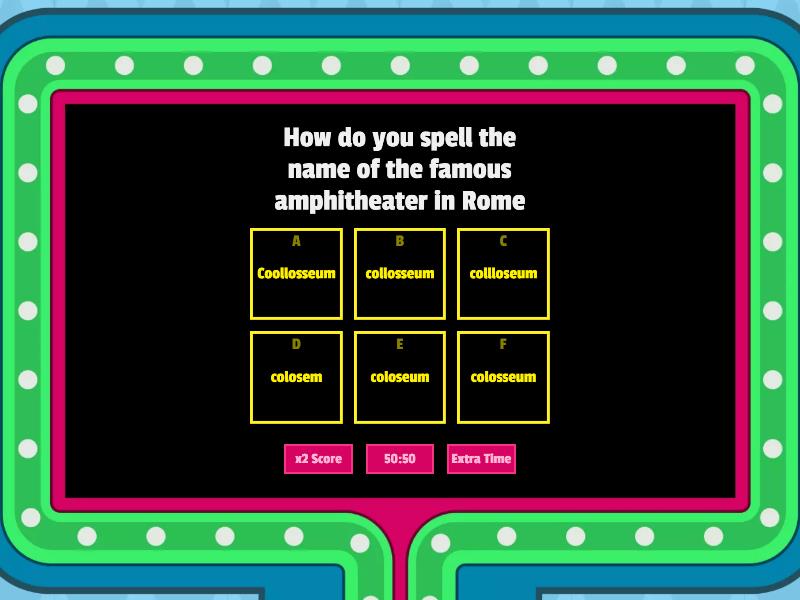 Colosseum - Gameshow quiz