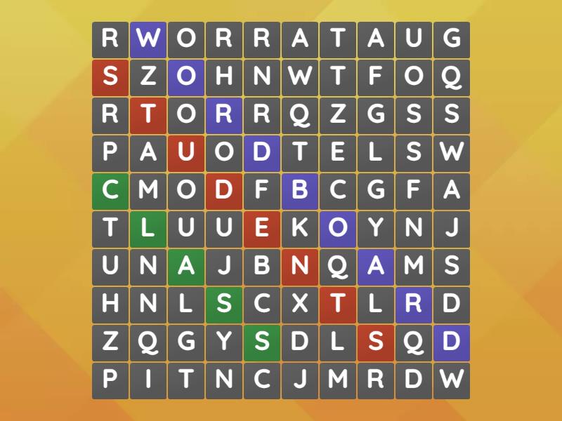Find the correct one - Wordsearch