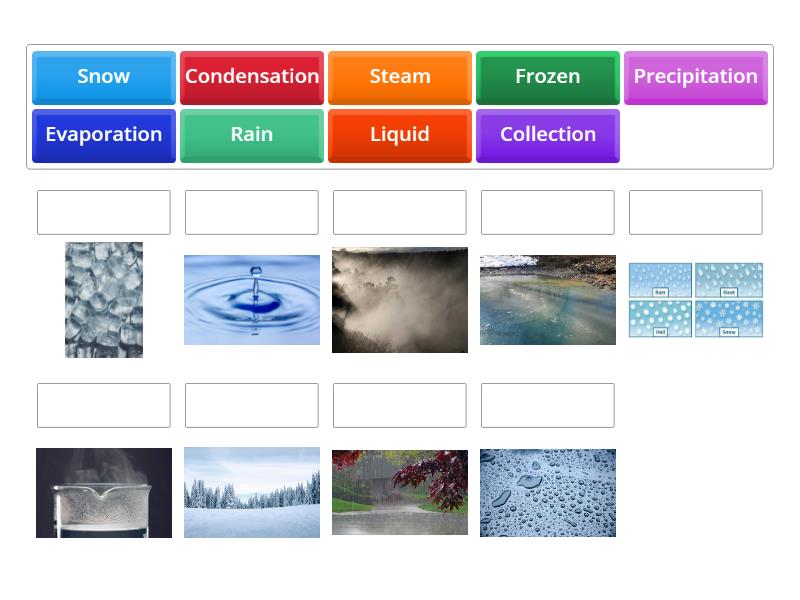 Water Cycle Key Terms - Match up