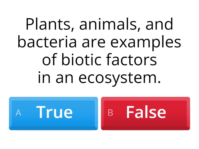 Ecosystem facts - Quiz