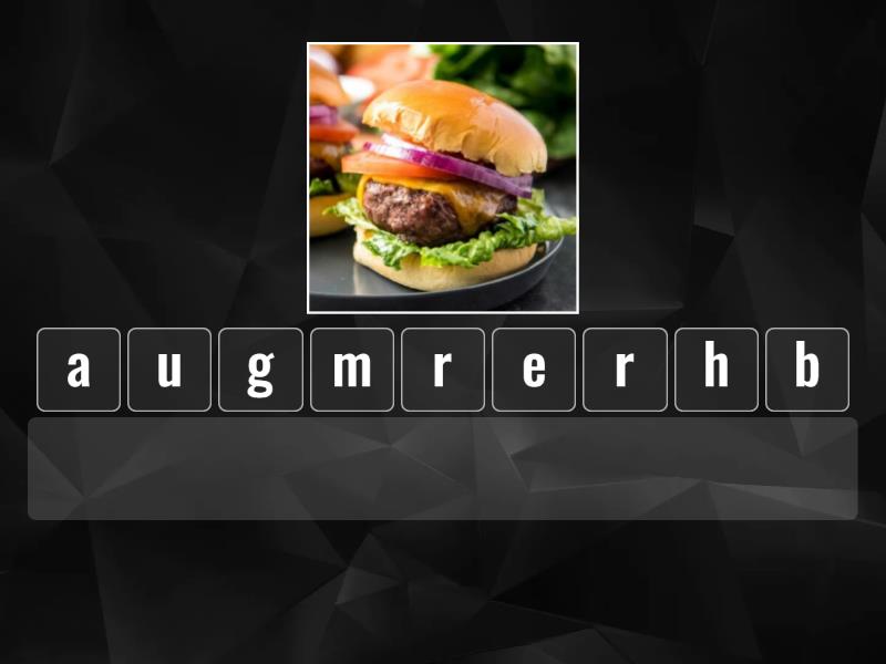 food - Anagram