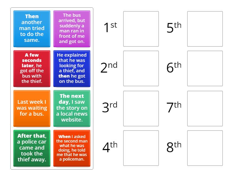Time sequencers and connectors (2C EF Pre) - Rank order