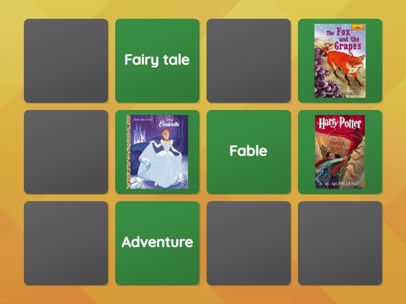 Types of stories - Matching pairs