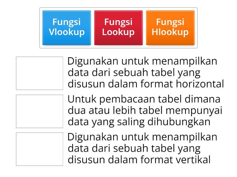 Pop Up Quiz 22 - Match up
